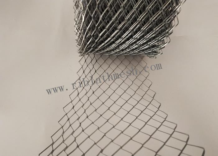 20cm Lebar Galvanis Wire Mesh Untuk Dinding Bata 16 * 28mm Lubang 15m ...
